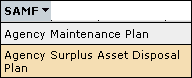 This will load the Agency Surplus Asset Disposal Plan screen as below: